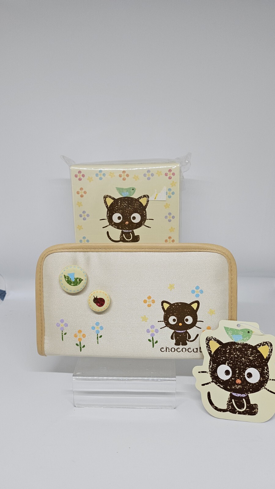 Rare New 2005 Sanrio Chococat Check Book Wallet Holder + Memo Block | eBay