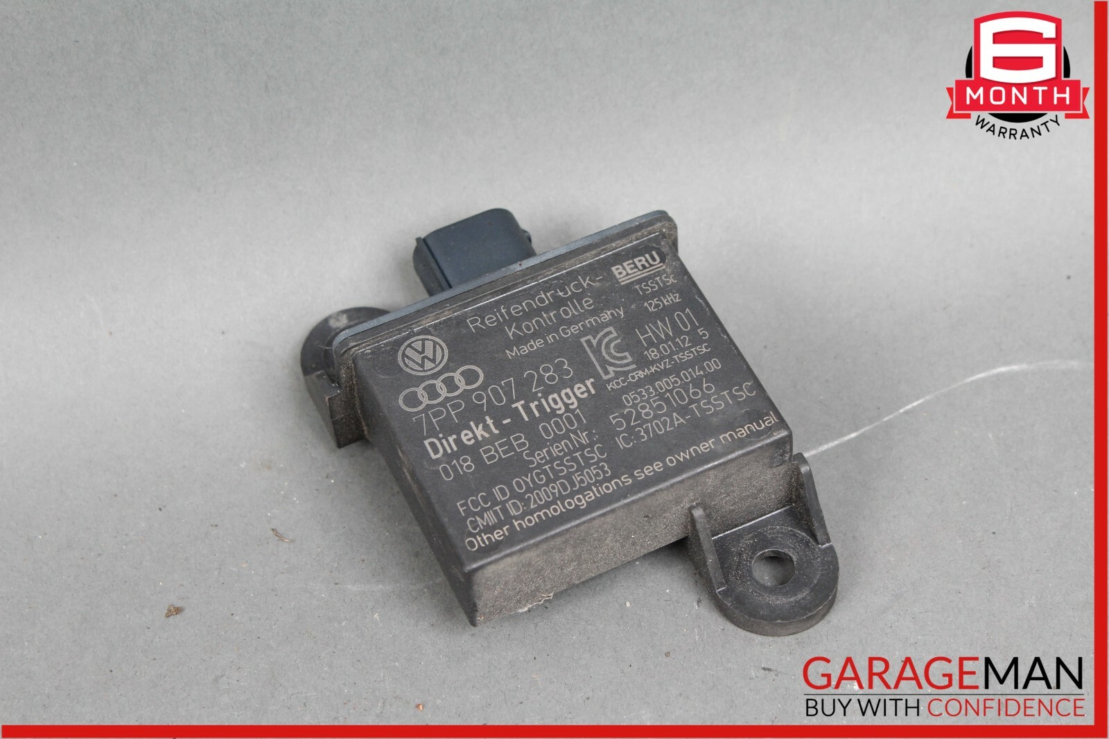 10-15 Porsche Panamera 970 TPMS Tire Pressure Control Module 7PP907283 ...