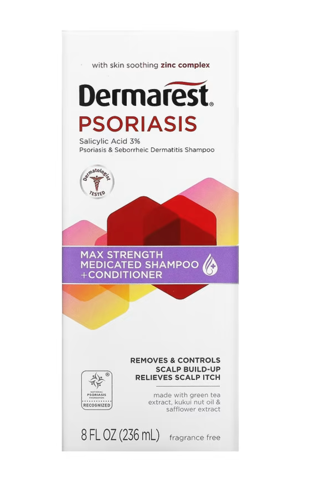 Dermarest Psoriasis Max Strength Medicated Shampoo + Conditioner - 236 ...