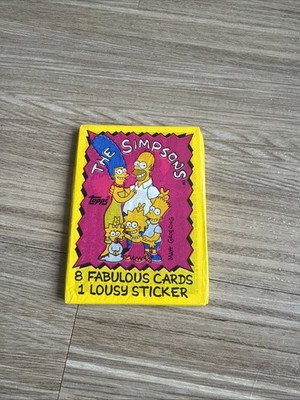 1990 Topps The Simpsons Trading Cards New Pack Factory Sealed | eBay