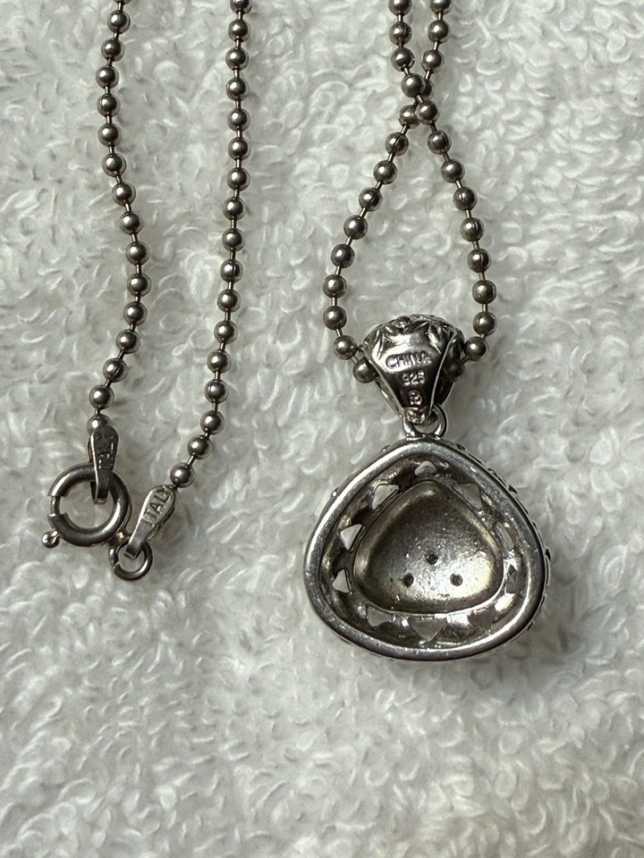 Prime Art Jewels JTV Sterling Silver Diamond Pendant Necklace | eBay
