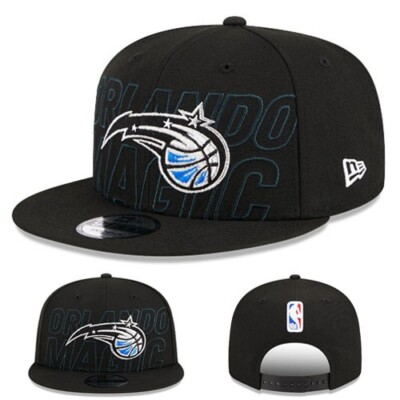 New Era Orlando Magic 950 Black Snapback Hat NBA Official 2023 Draft ...