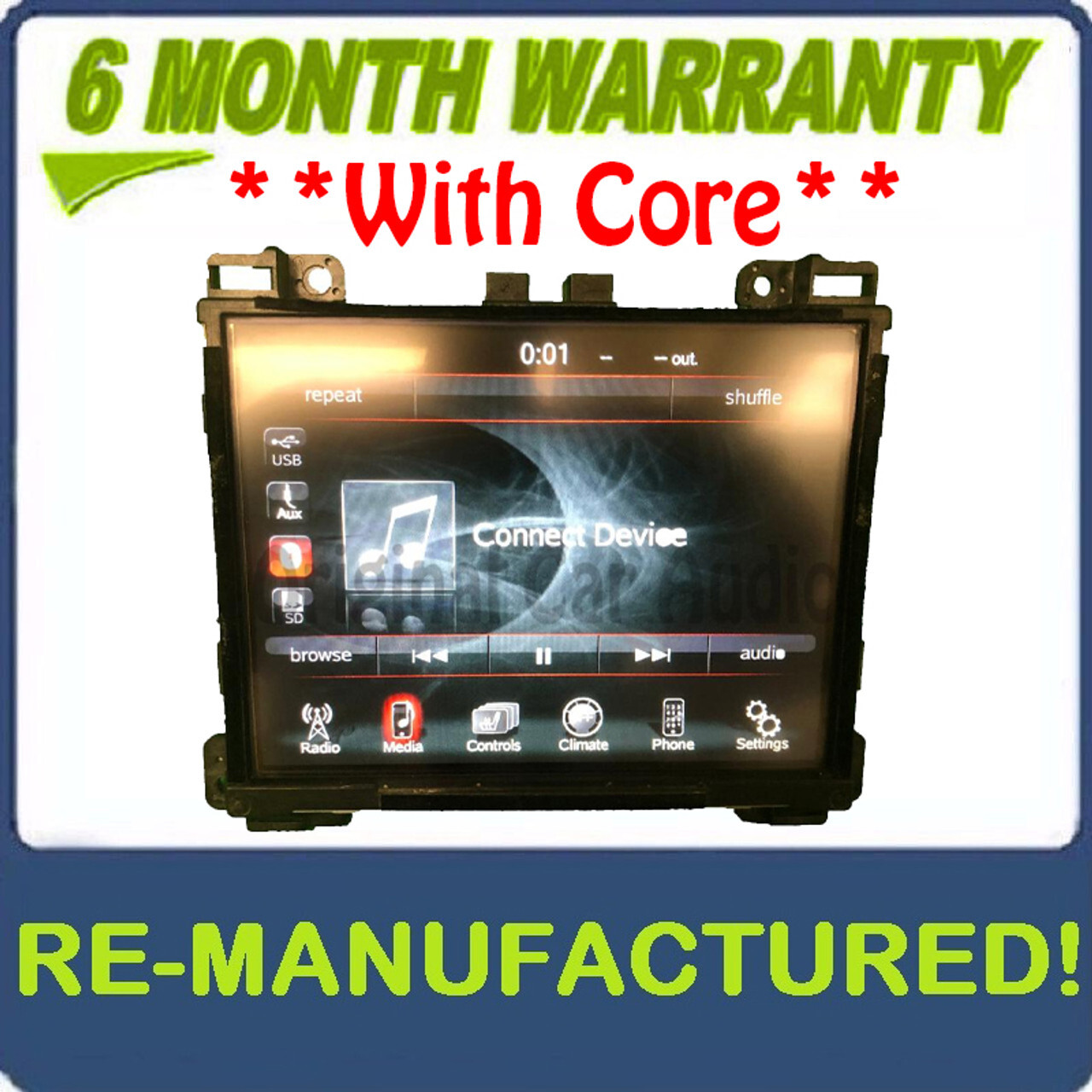 Reman 2015 - 2017 Chrysler Dodge 300 Charger OEM VP3 CA UConnect Touch ...