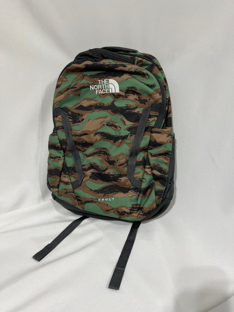 NEW - The North Face TNF SS23 Vault Green Tiger Camouflage Backpack ...