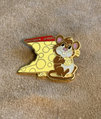 Vintage Wisconsin Jaycee Pin Mouse Cheese C190-14 | eBay