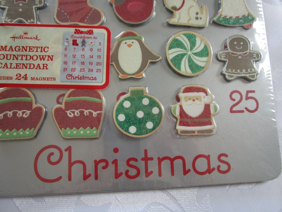 Hallmark Magnetic Countdown to Christmas Calendar Advent Cookie Sheet ...