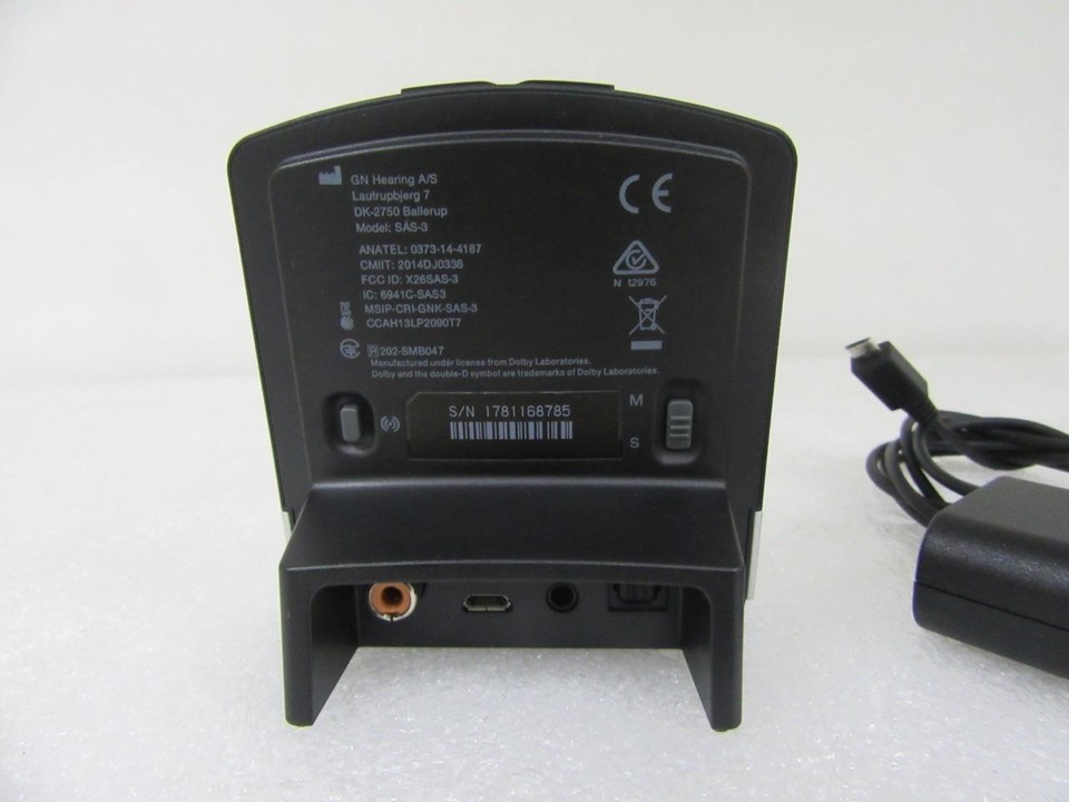 GN Hearing A/S Resound Unite TV Streamer 2 SAS-3 2nd Gen Dolby Digital ...