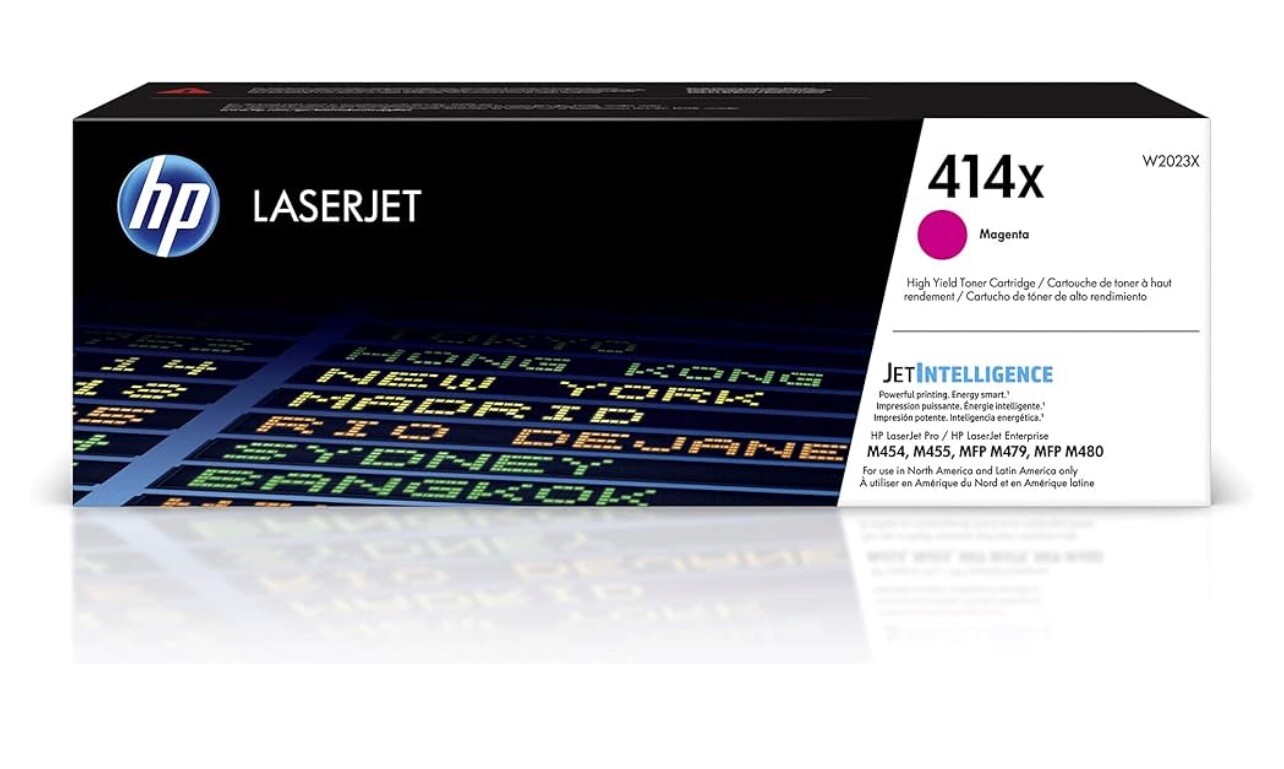 HP 414X High Yield Magenta Original LaserJet Toner Cartridge, ~6,000 ...