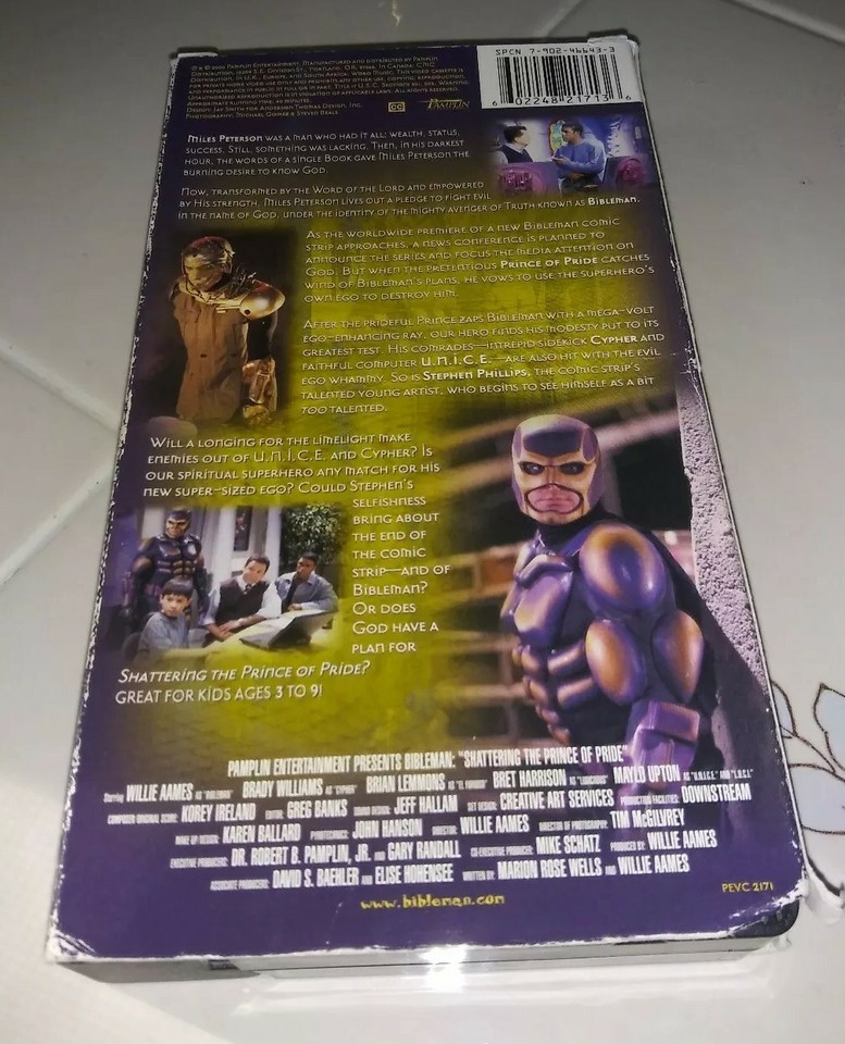 Bibleman Adventures VHS Shattering the Prince of Pride Tested Plays ...