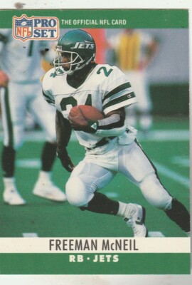 FREE SHIPPING-MINT-1990 Pro Set #238 Freeman McNeil New York Jets ...