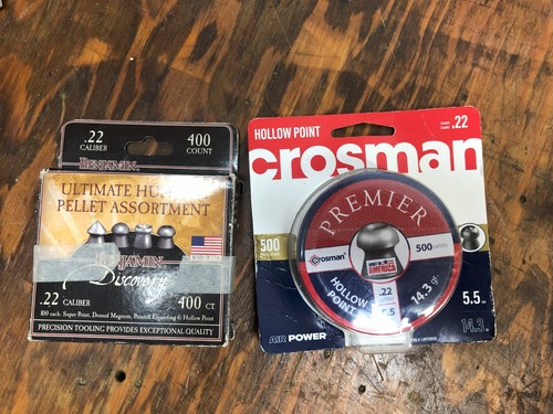 Lot of NEW & OPEN Air Gun Pellets /Premier - Benjamin - .22 Caliber | eBay