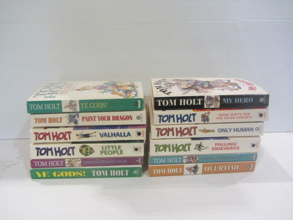 TOM HOLT- 11 VARIOUS HUMOUR TITES OF HIS IN P/B EDITIONS 1994+ | eBay ...