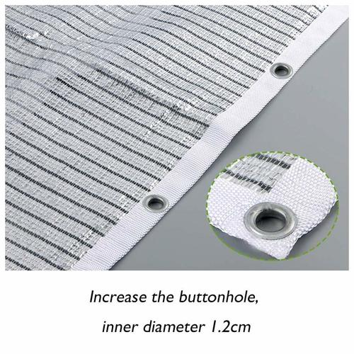 75% Reflective Aluminet Shade Cloth UV Resistant Sunblock Shade Net ...