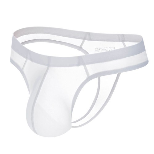 Men's Sexy Ice Silk Underwear G String Thong Underpants Translucent ...