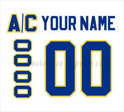 Buffalo Sabres Customized Number Kit For 1970-1983 Home Uniform | eBay