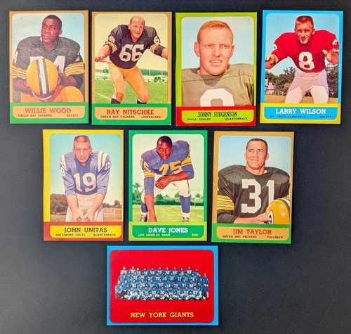 1963 Topps Football Near Complete Set (106/170) HIGH GRADE SHARP ...