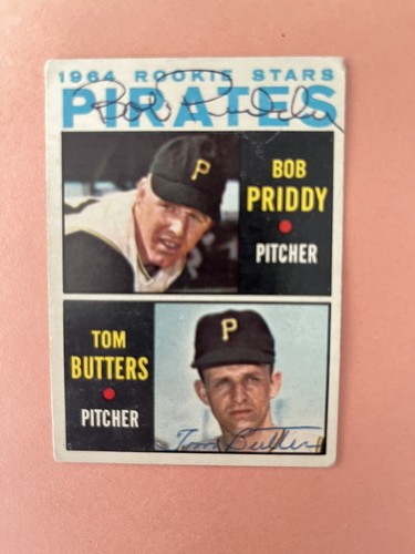 1964 Topps #74 Pittsburgh Pirates Rookie Stars Bob Priddy, Tom Butters ...
