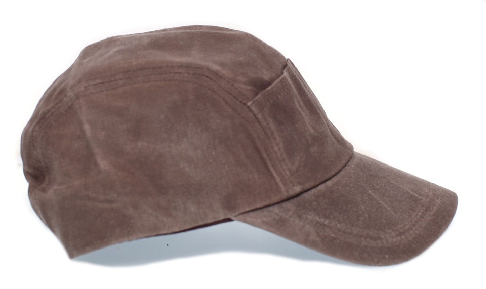 Quint Fishing Hat Jaws Movie Cap Brown Canvas 5 Panel Wax Waterproof | eBay