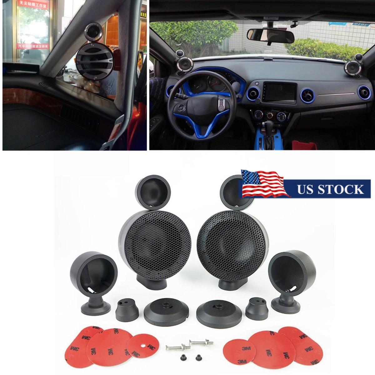 Pair 4inch Car Modified Three-way Treble Midrange Speaker Boxes Speaker ...