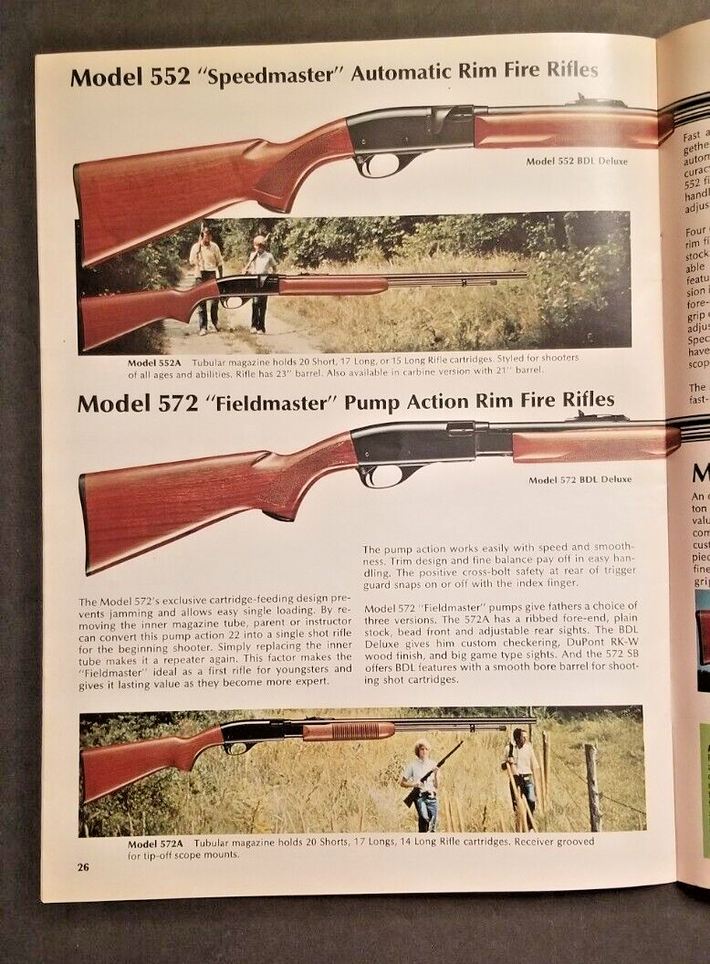 Remington Firearms Hunting Outdoor Catalog Guide Vintage 1975 Nature ...