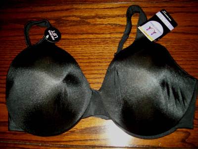 NWT BALI ONE SMOOTH U U/W FOAM CUP U BACK FULL COVERAGE BRA 3472 BLACK ...