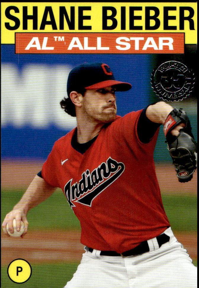 2021 Topps - 1986 Topps All-Star Baseball Shane Bieber #86AS1 Blue for ...