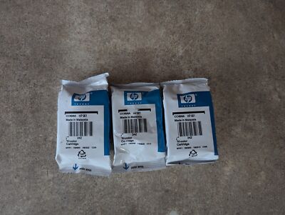 LOT OF 3 GENUINE HP 901 COLOR INK CARTRIDGE HP OFFICEJET 4680 V5-1(80 ...