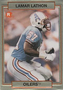 Lamar Lathon #32 1990 Action Packed Rookie/Update Houston Oilers ...