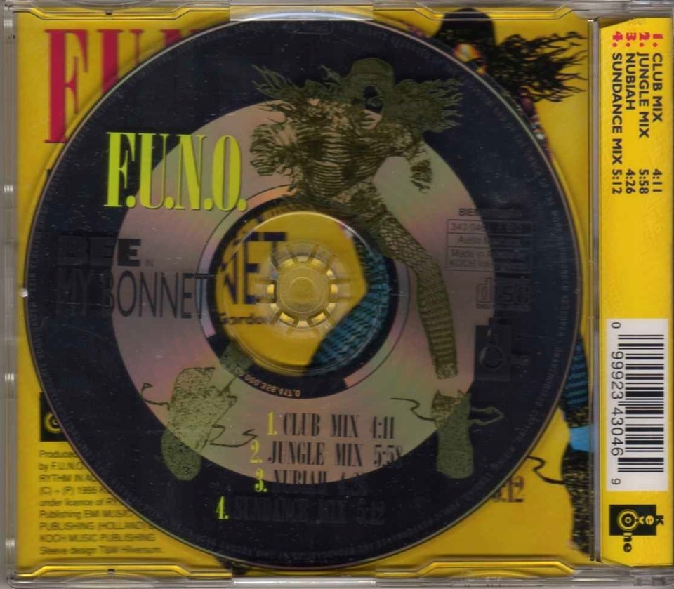 F.U.N.O. - Bee In My Bonnet - CDM - 1995 - Eurodance 4TR Annerley ...