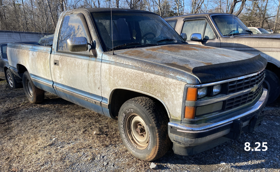 88 89 1989 CHEVROLET SILVERADO 1500 LEFT DRIVER DOOR PANEL POWER RED ...