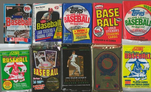 Old Baseball Card Packs...25+ Years Old! (6 Different) | eBay