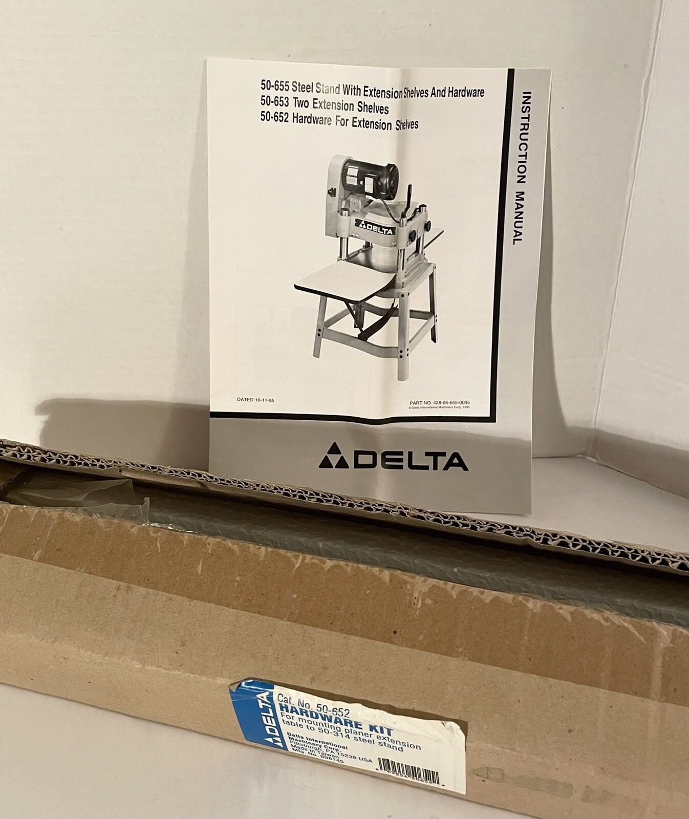 DELTA 50-652 HARDWARE KIT FOR PLANER EXTENSION TABLE ON DELTA 50-314 ...