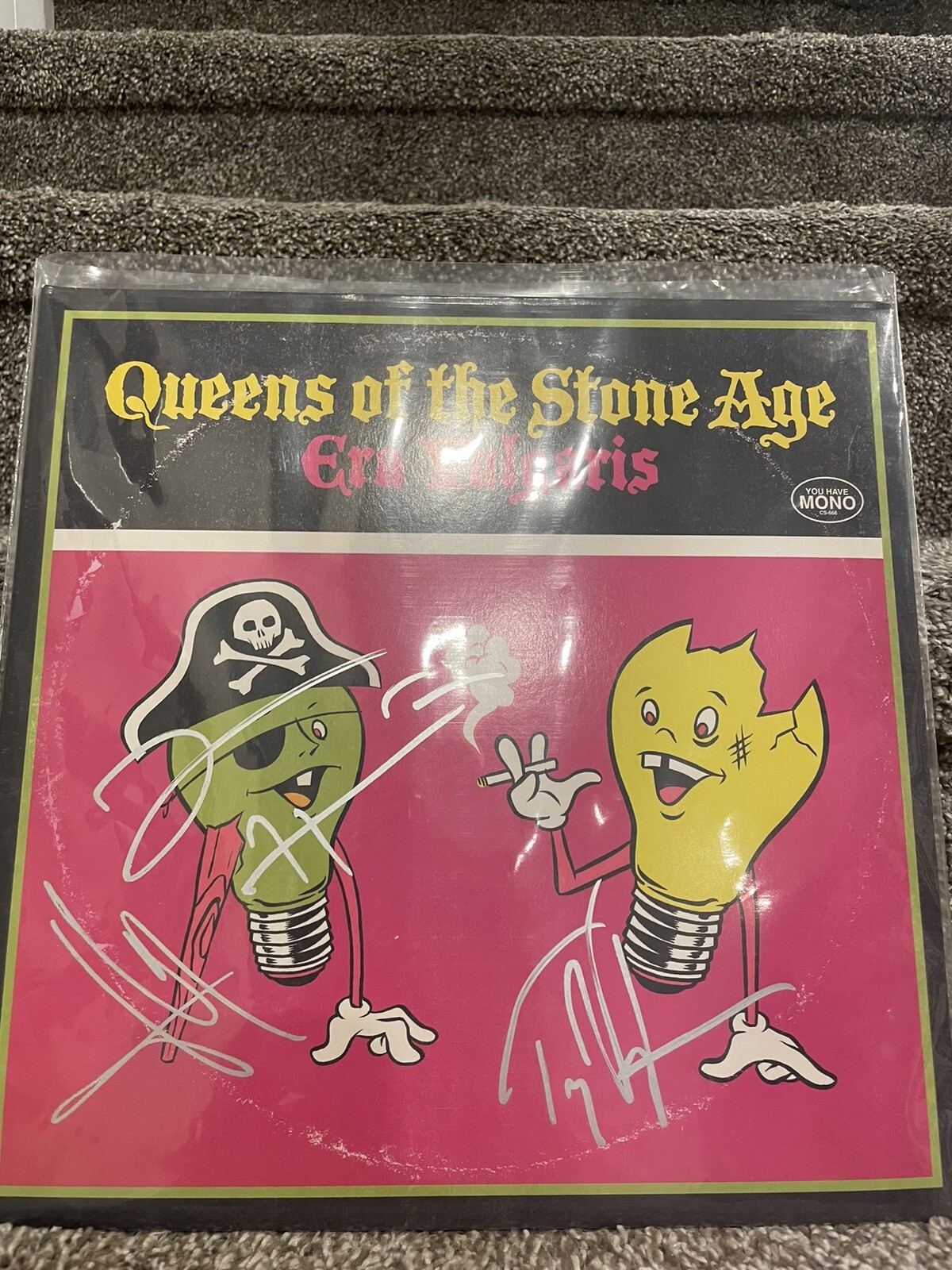 Queens Of The Stone Age Signed Autographed Era Vulgaris Lp Vinyl Rare ...