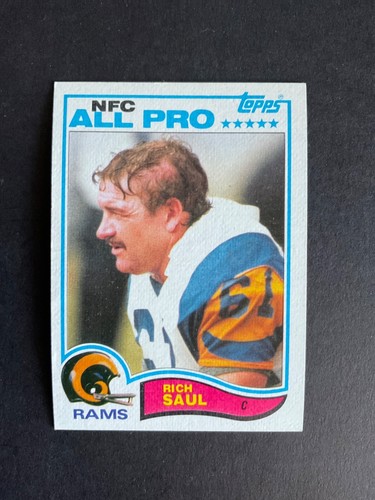 Rich Saul 1982 Topps Football Card #383 - Los Angeles Rams Pro Bowl ...