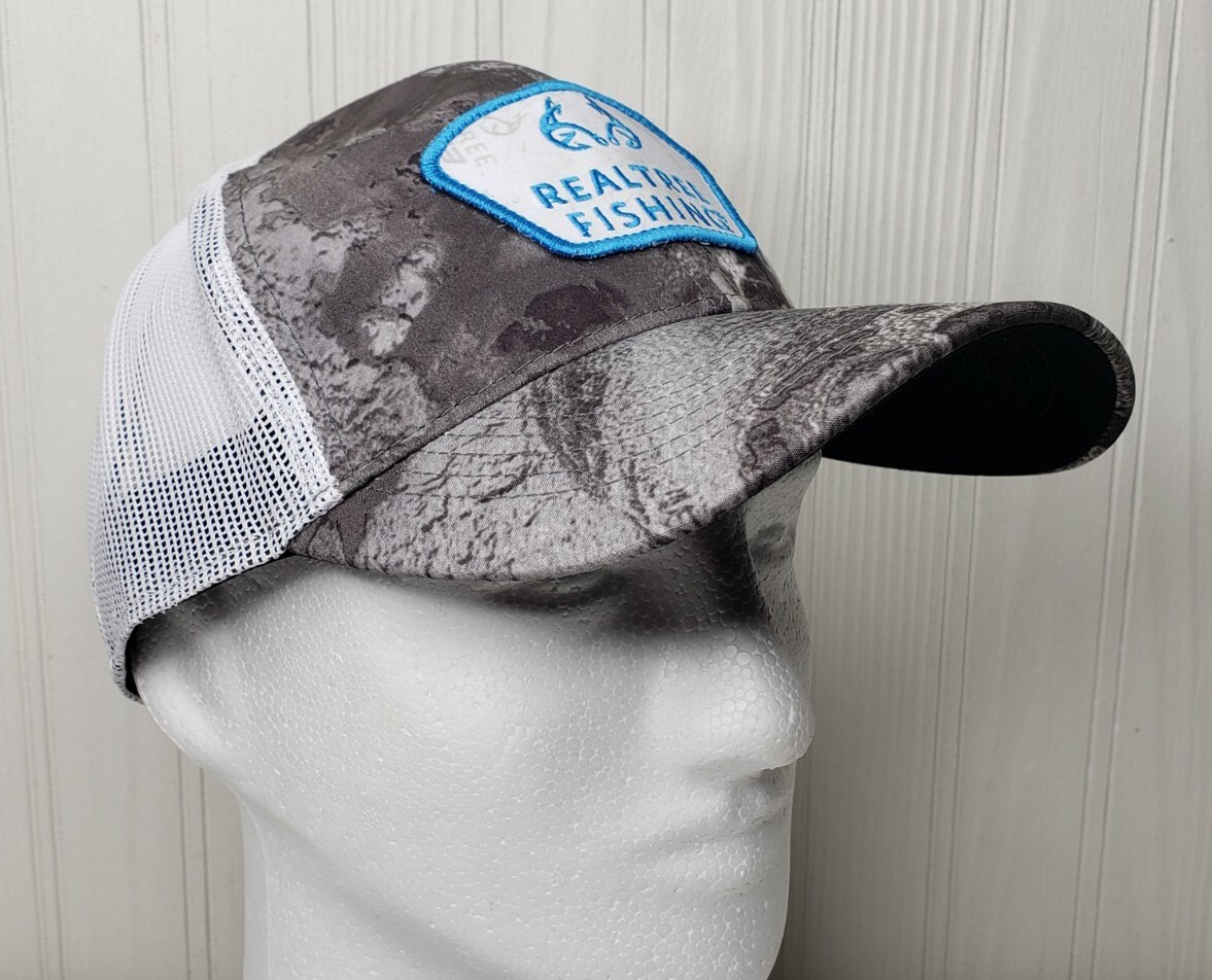Realtree Fishing Baseball Snapback Hat Adjustable Cap Camo Mesh Back | eBay