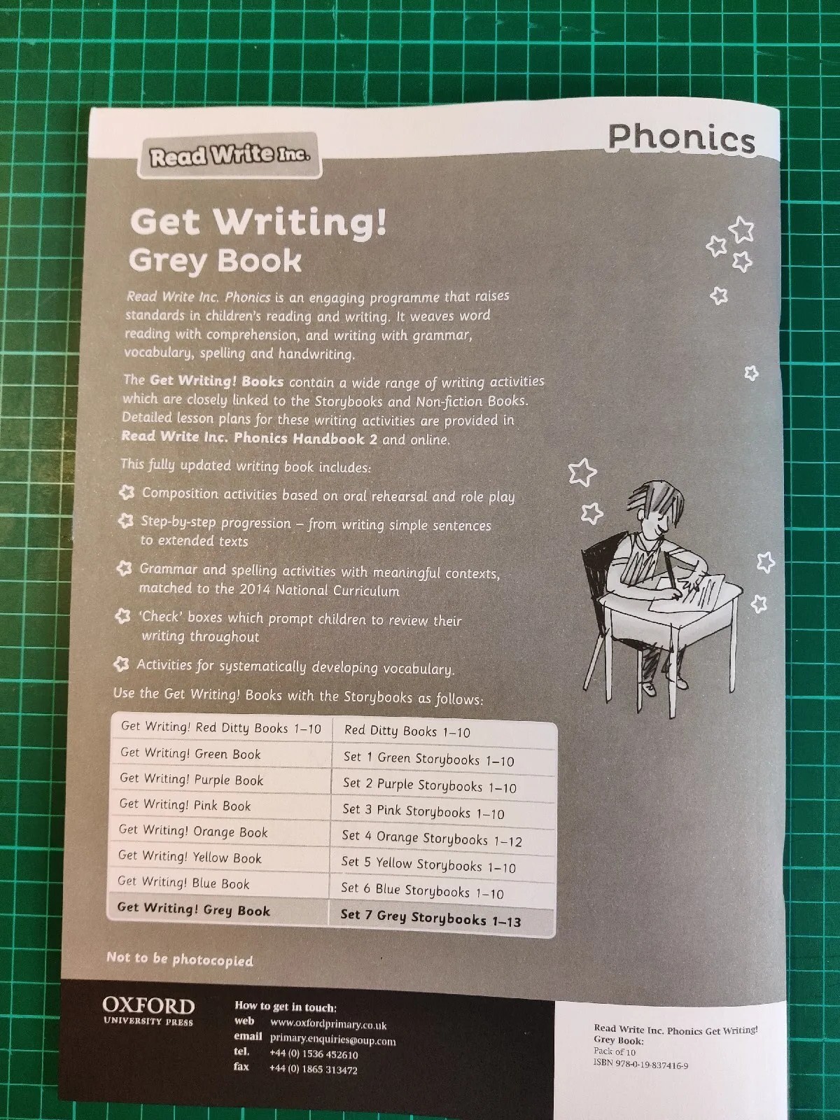 Read Write Inc. Phonics: Get Writing! Grey Book Pack by Miskin Ruth ...