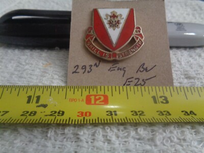 293rd Engineer Battalion E25 Unit Crest, DI, DUI (DRAW#109) | eBay