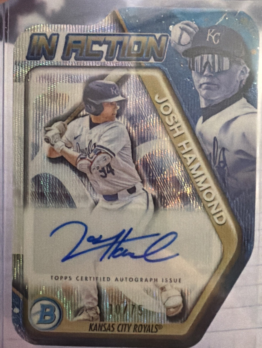 2025 Bowman Draft Josh Hammond In Action Die Cut Numbered 10/75 ...