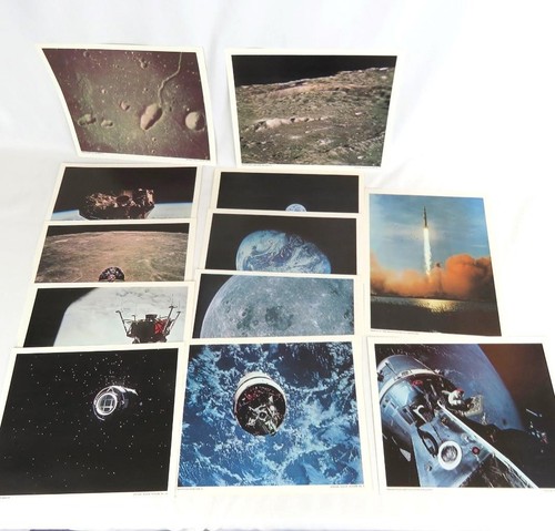 NASA Apollo Picture Set of 12, Dec. 21,1968 Moon 8x10" Astronaut Lovell ...