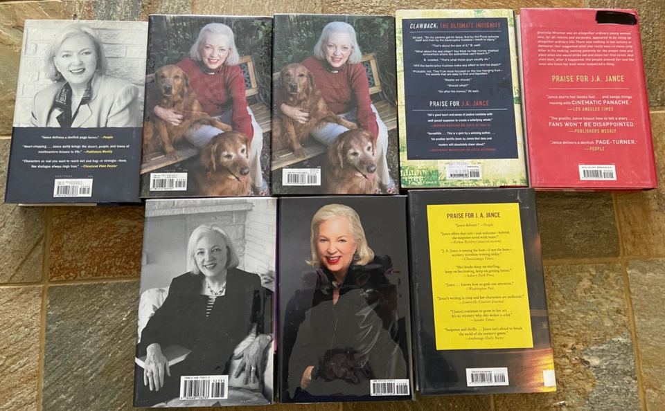 Lot of 8, JA Jance, Ali Reynolds (5), Walker Family (3) 1st ed HC/DJ | eBay