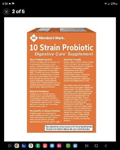 Member's Mark 10 Strain Probiotic - 84 Count for sale online | eBay