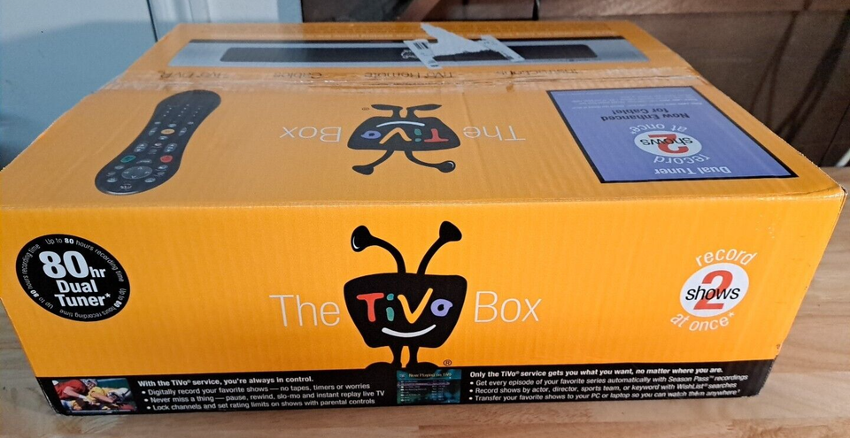 The TiVo Box TCD649080 DVR Digital Video Recorder Dual Tuner 80 hrs New ...