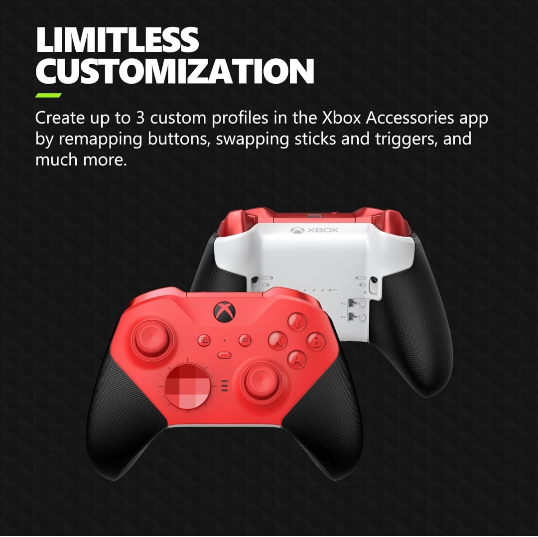 Microsoft Elite Series 2 Wireless Controller for Xbox/PC - Red (RFZ ...