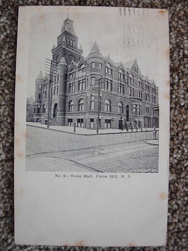 UNION HILL NJ-TOWN HALL-HUDSON COUNTY-UNION CITY-NEW JERSEY-J KOEHLER ...