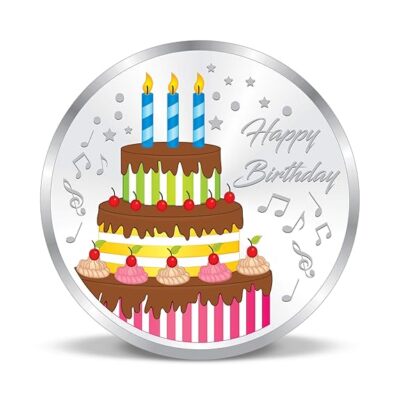 Happy Birthday Silver Coin 10 Grams BIS Hallmarked 999 Purity with Gift ...