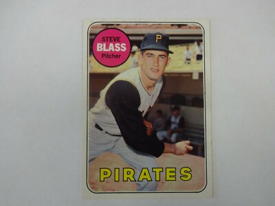 1969 Topps Baseball Steve Blass Pittsburgh Pirates Card #104 | eBay