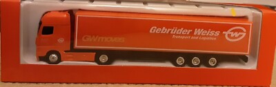 Gebruder Weiss Scale Model Transport Truck & Trailer Boxed | eBay