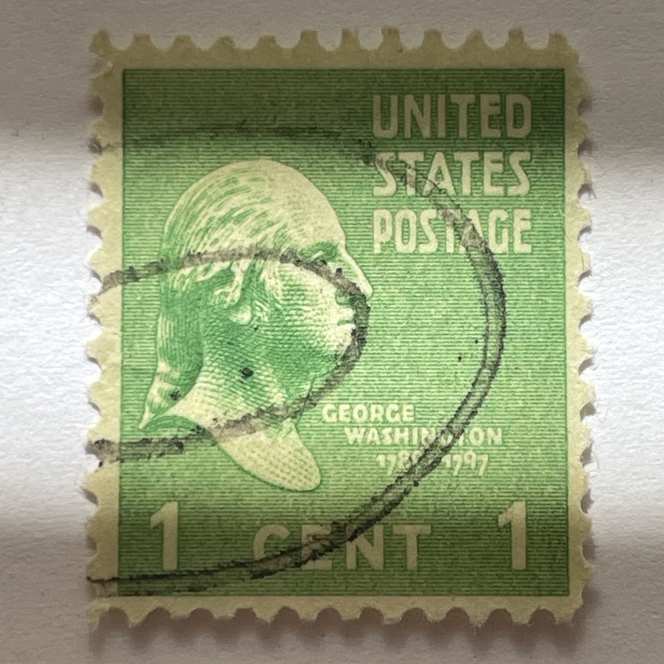 George Washington 1 Cent Stamp 1789-1797 ( Very Rare Vintage ) | eBay