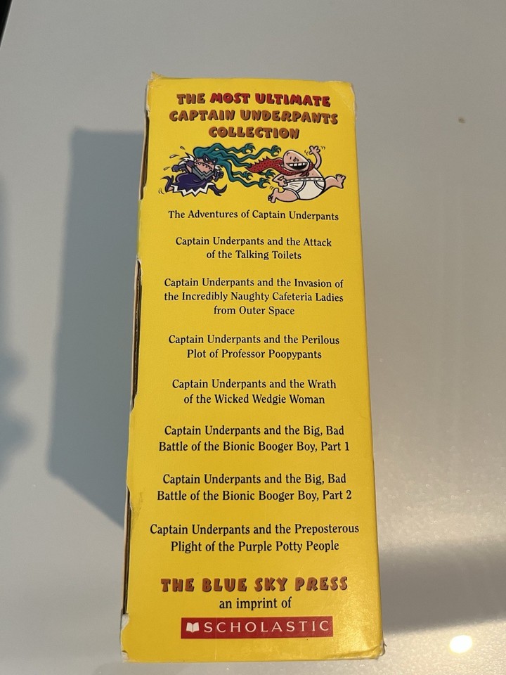 Dav Pilkey Captain Underpants Most Ultimate Collection Box Set Blue Sky ...