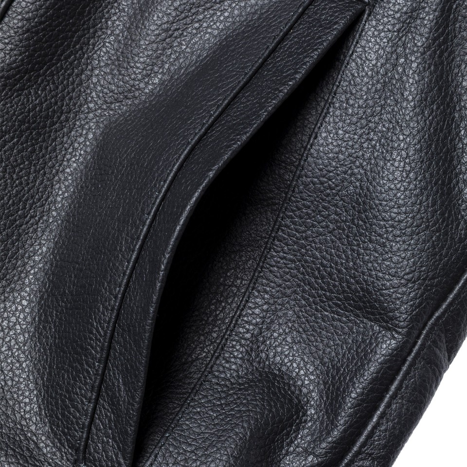 Renegade Leather Motorcycle Vest by Black Custom Bike Cut Waistcoat GhostBikes | eBay UK